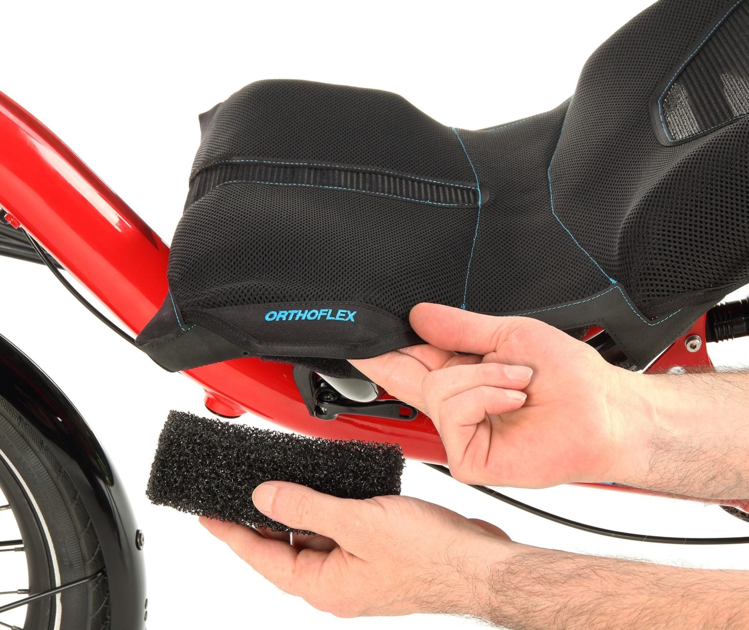ErgoMesh Recumbent Seat: On This Airy Mesh Seat You Ride Comfortably on ...